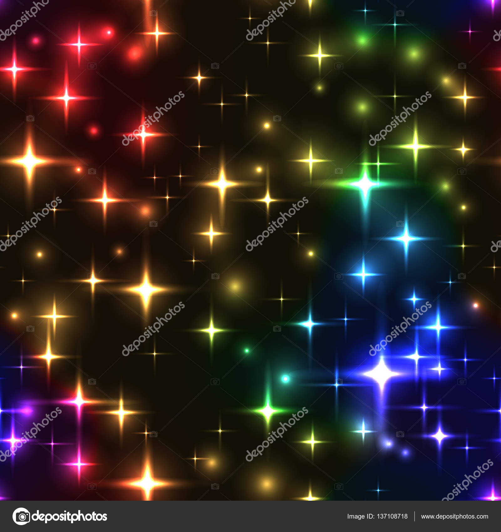 Rainbow Stars Background Stars Rainbow Background Vector Images
