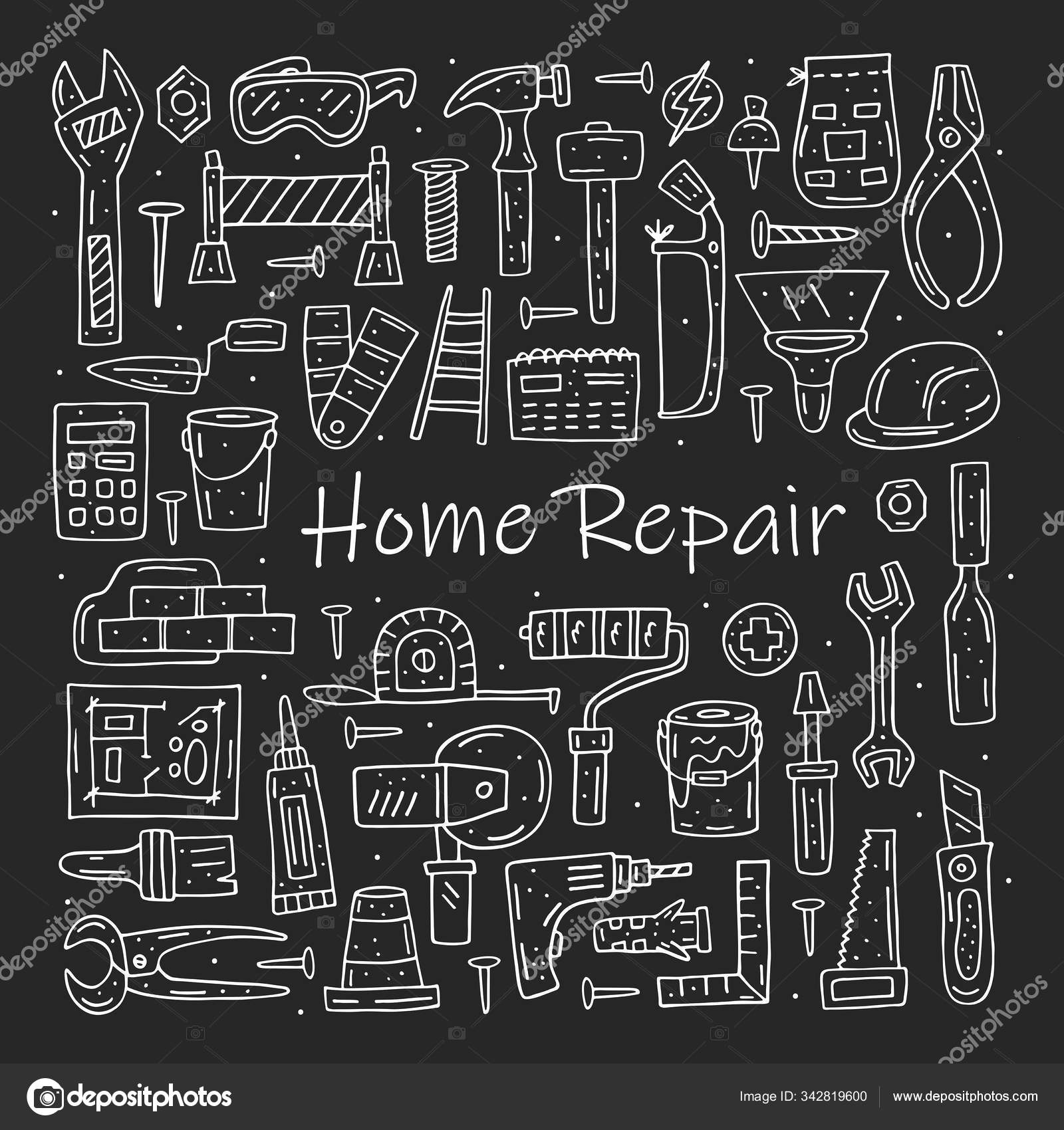 Maintenance Tools Cartoons