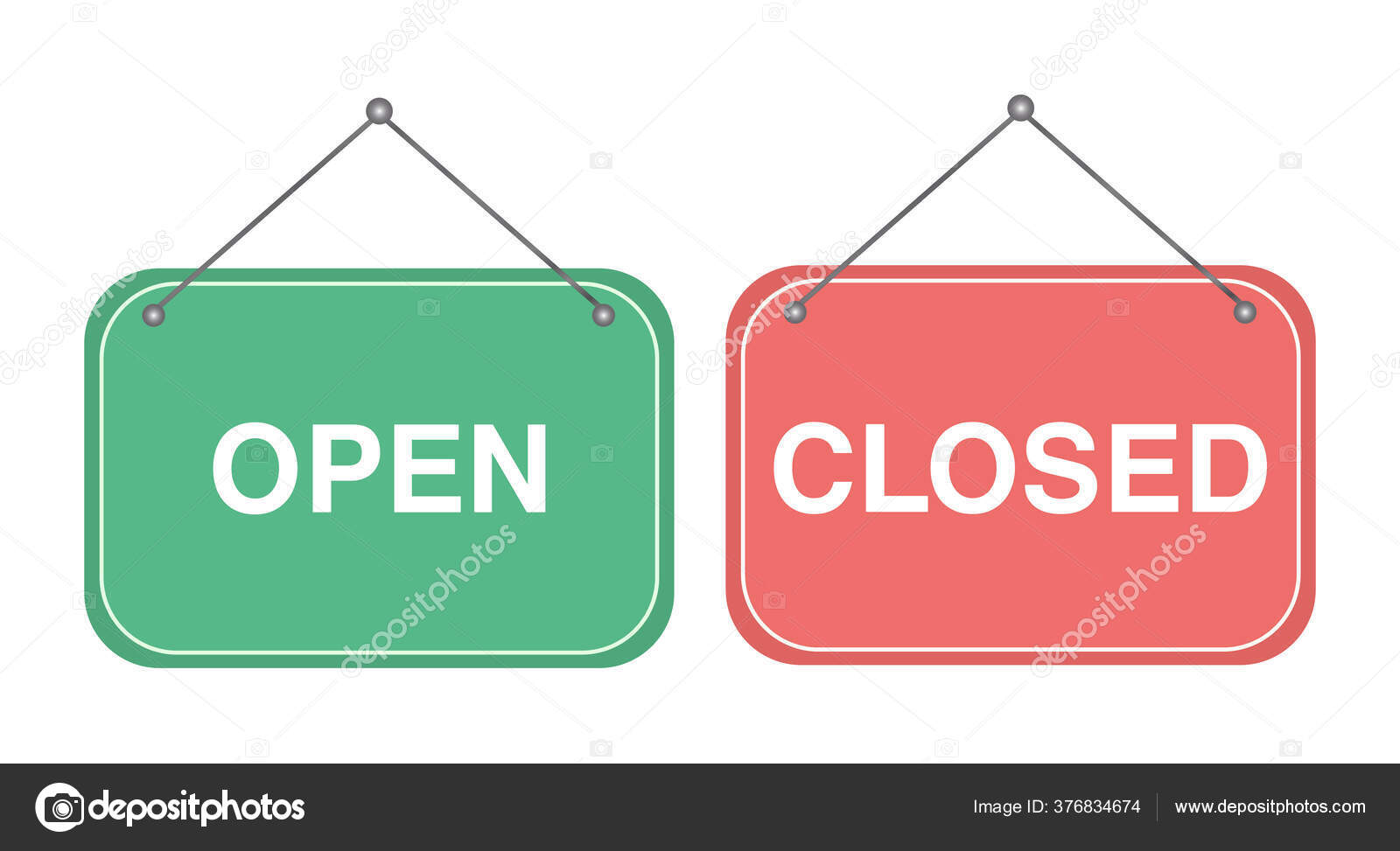 Hanging Open Sign Clip Art