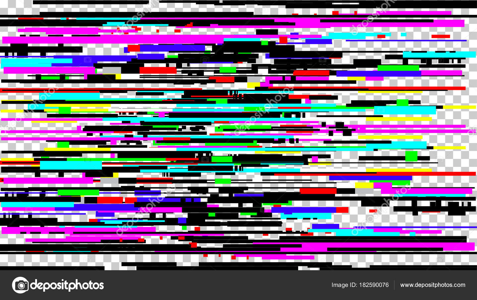 Abstract Background Color Digital Glitch Vector Illustration Stock ...
