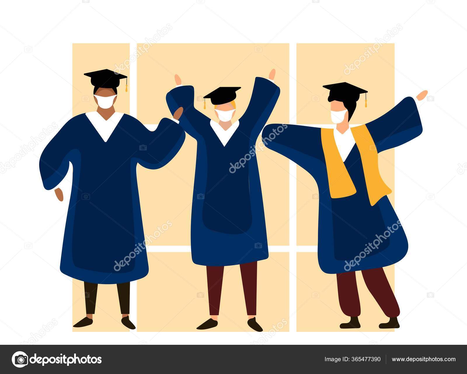 Estudiantes Graduados Animados