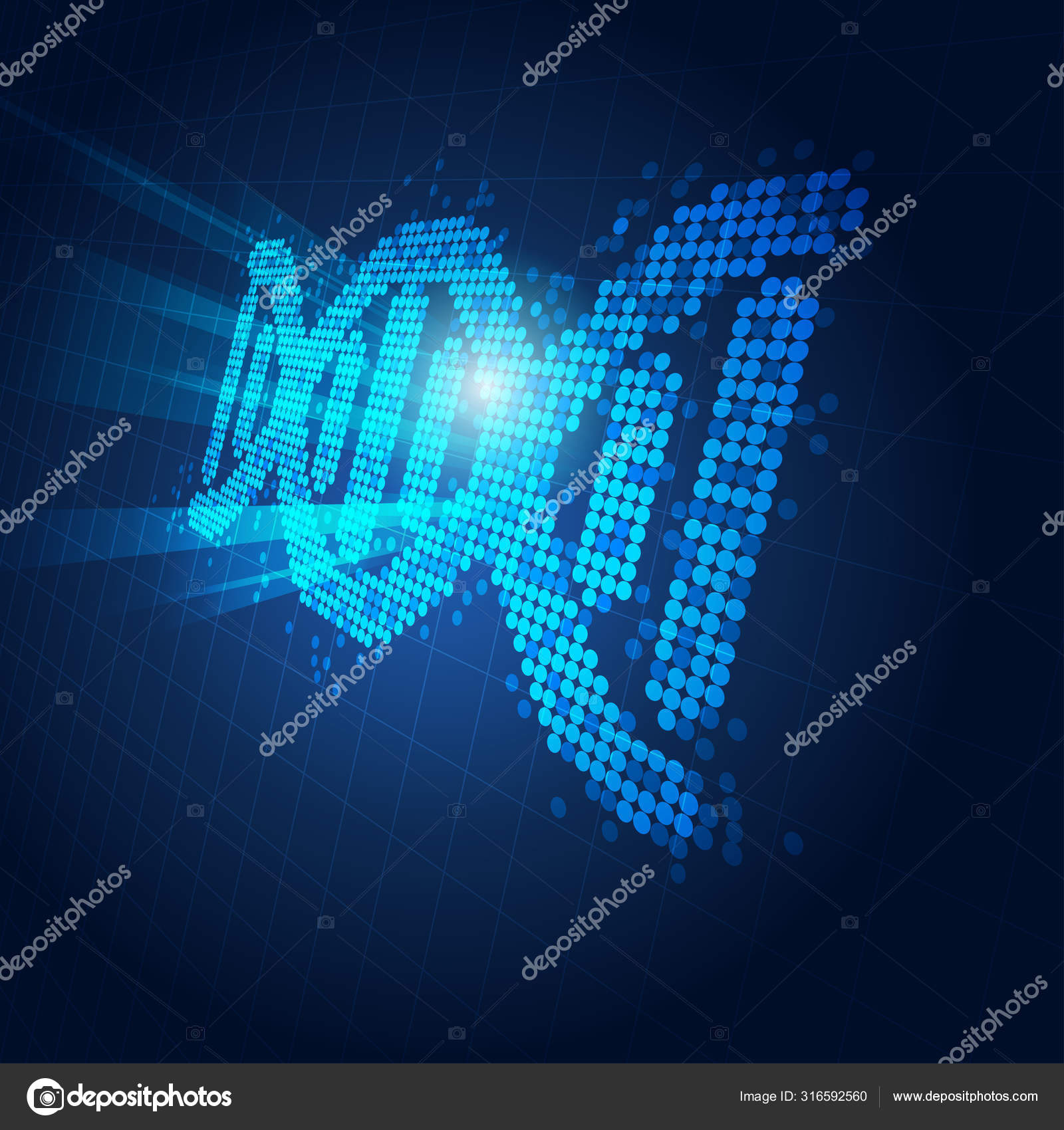 Concept Digital Dna Analysis Futuristic Dna Symbol Scanning Screen ...