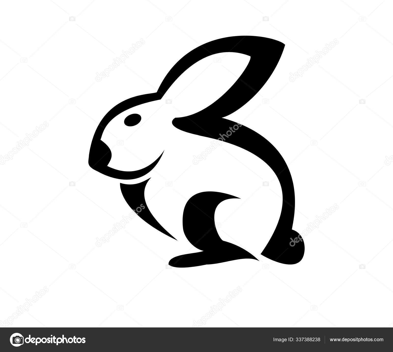 Simple bunny vector logo design — Stock Photo © yuniyanto #337388238