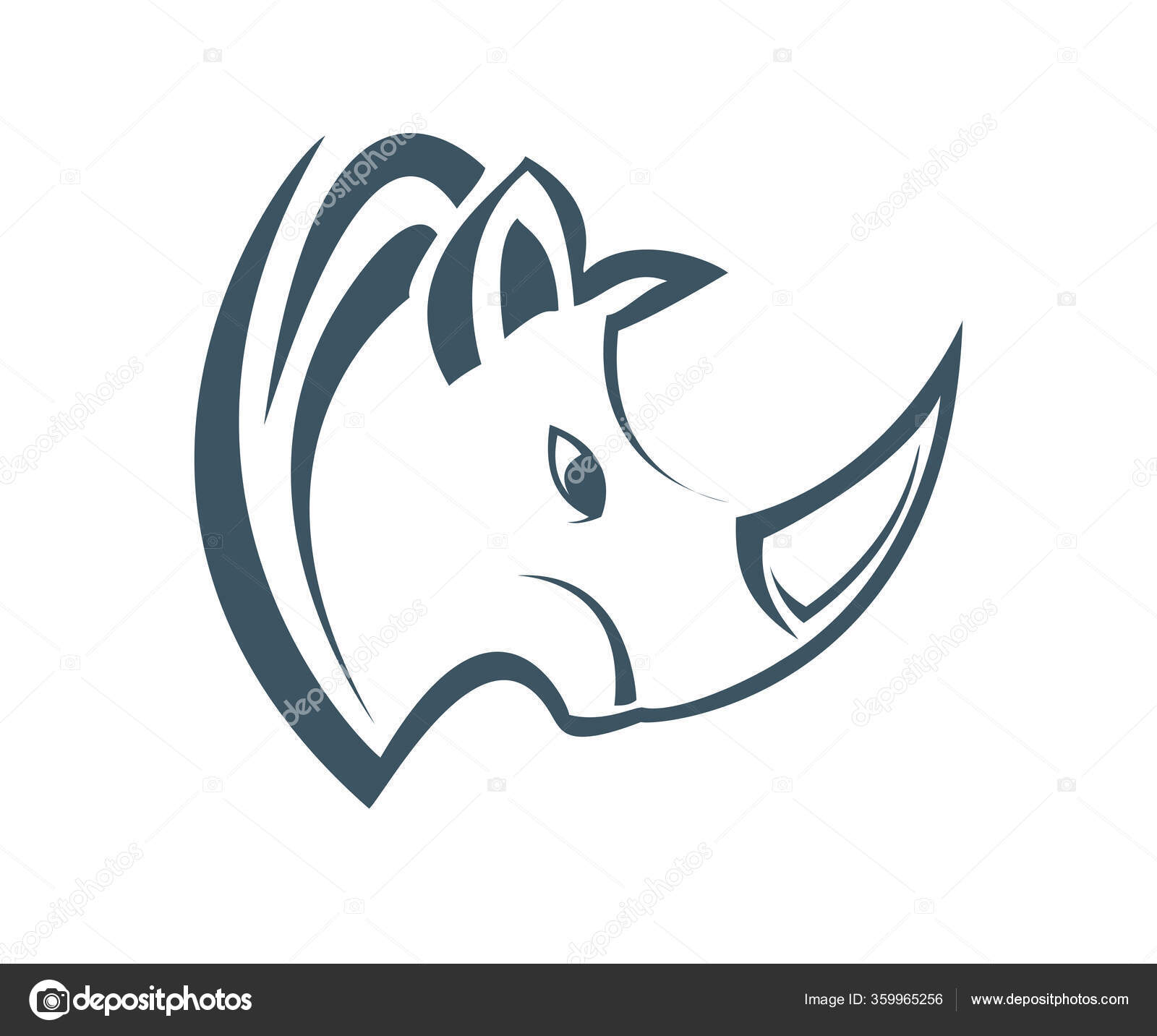 Rhino Head Logo