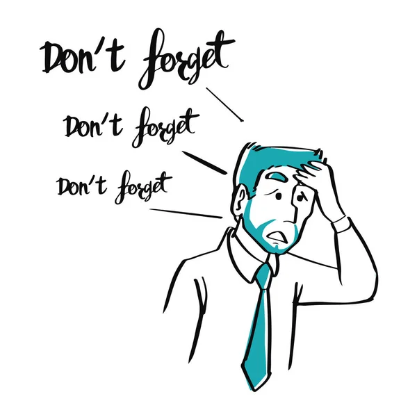 Forgetting Something Cartoon