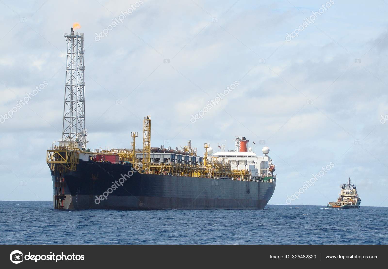Floating Production Storage Offloading Fpso Unit Gulf Thailand Stock ...