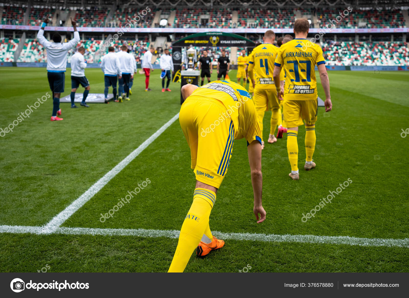 Minsk Belarus May 2020 Bate Borisov Players Belarusian Cup Final ...