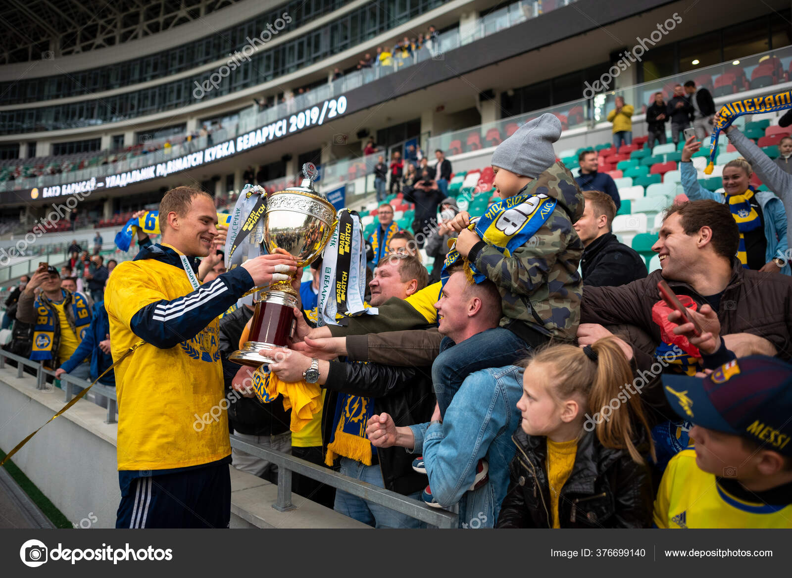 Minsk Belarus May 2020 Bate Borisov Players Pictured Award Ceremony ...