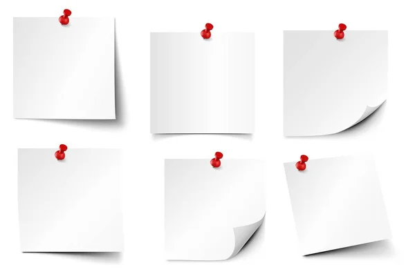 Post it pin note. Paper memo notes, sticky business remind paper sheets ...