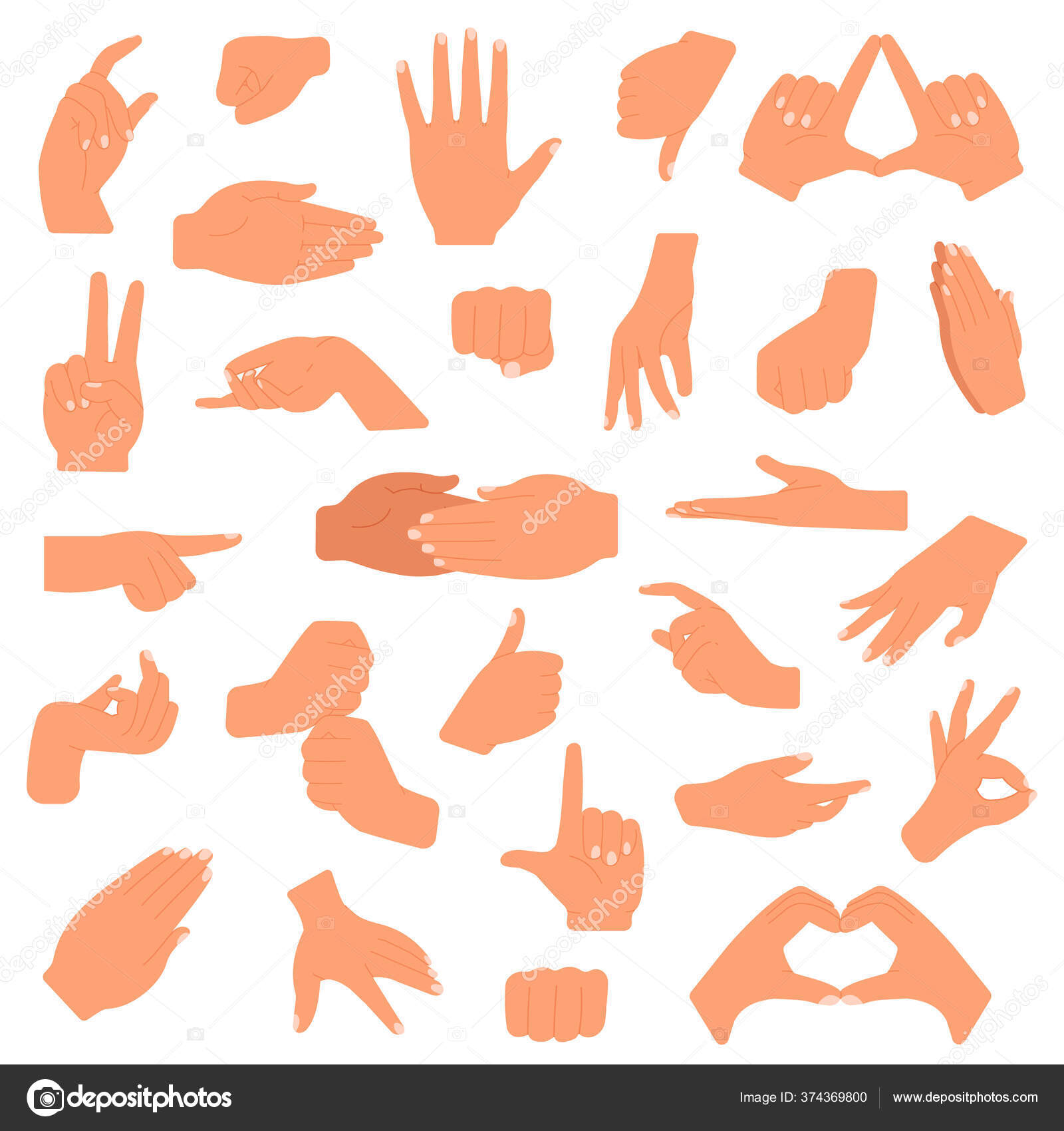 Kézmozdulat. Kezet mutató, gesztikuláló kommunikációs nyelv, tenyér ...