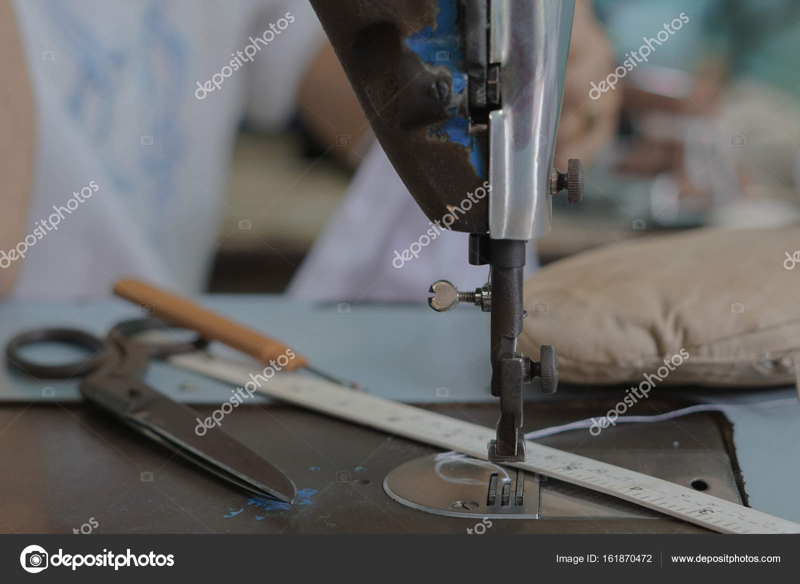 Sewing machine and local tailor. This 's shot take in Thailand. Stock ...