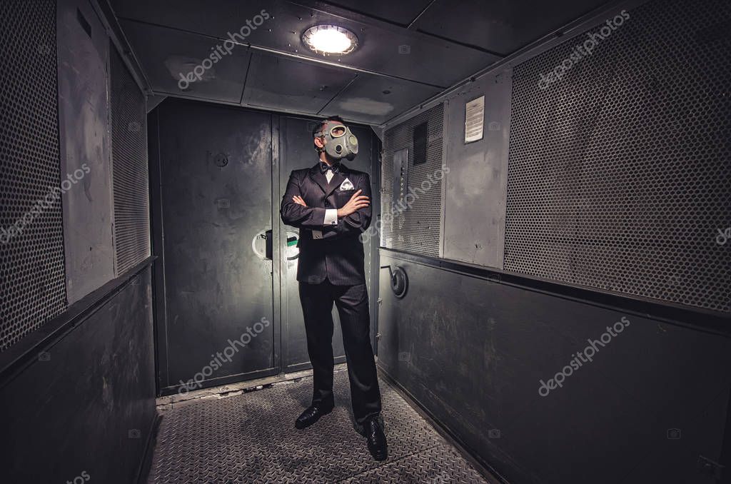 Secret agent, terrorist or businessman of apocalypse? — Stock Photo ...