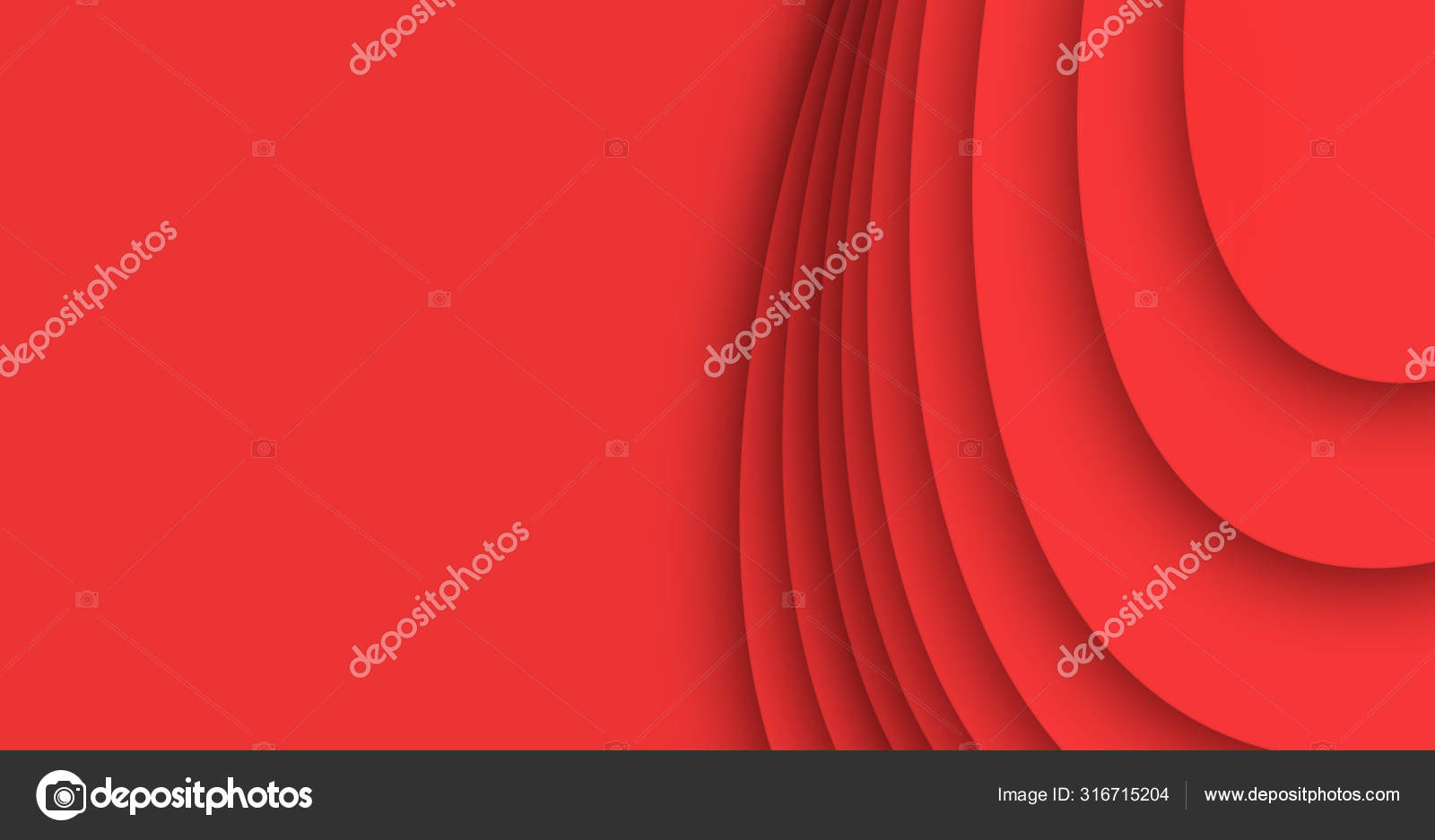 Red Banner Mockup Poster Information Business Modern Design Proposal ...