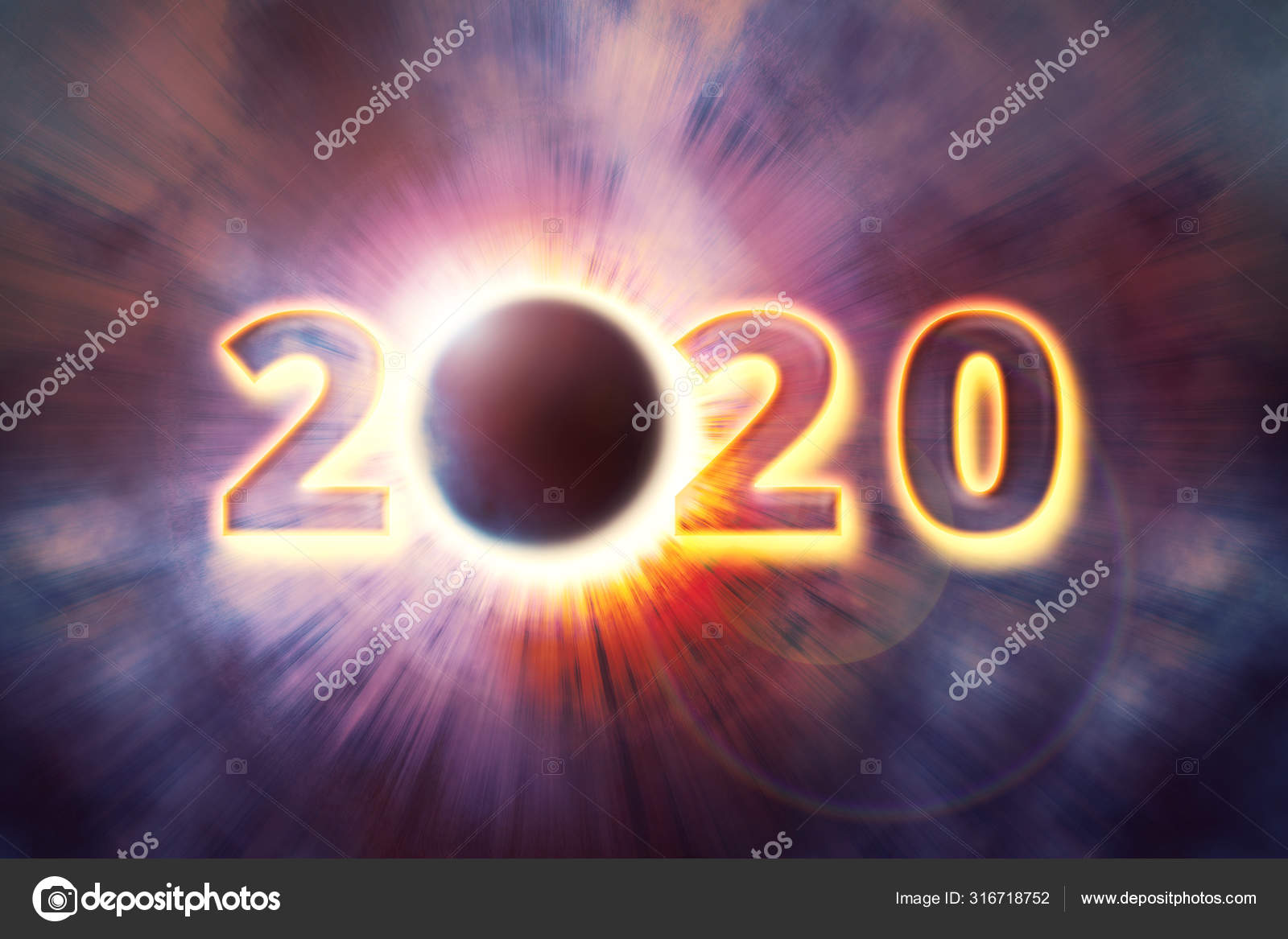 Full solar eclipse, astronomical phenomenon - full sun eclipse. — Stock ...