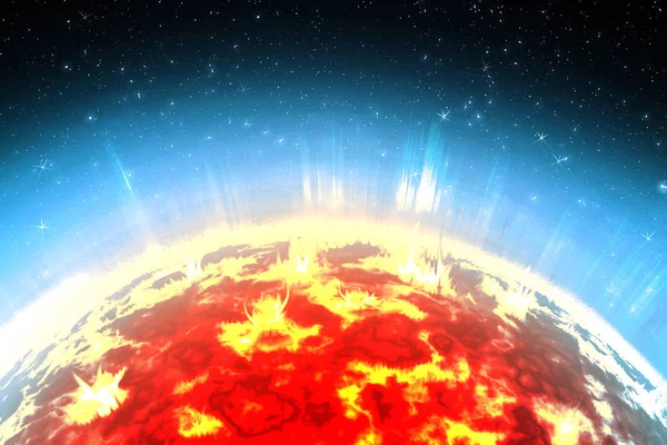 Animated Exploding Planets