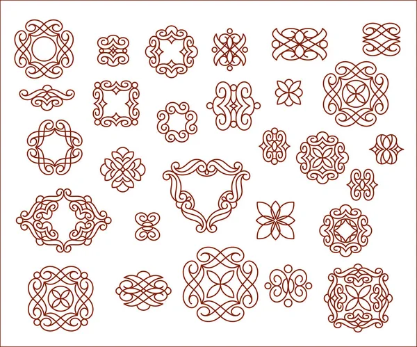 Ornamental design elements, vector series. Stock Vector Image by ...