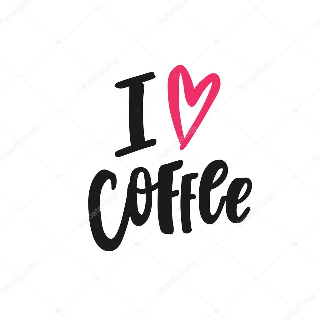 Cute I love coffee — Stock Vector © Webmuza #162731770