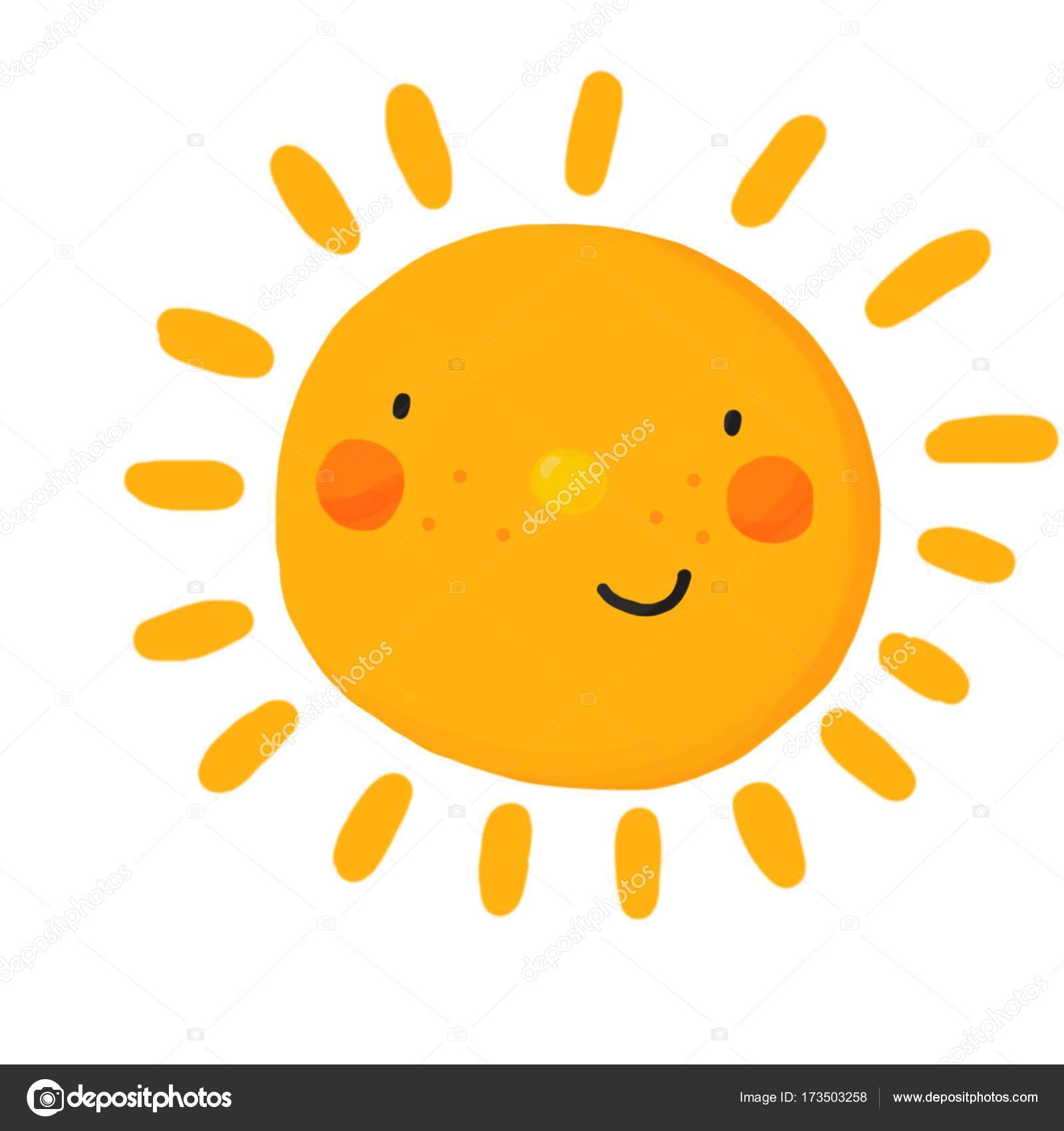 Ilustração de sol dos desenhos animados — Stock Photo © Webmuza #173503258