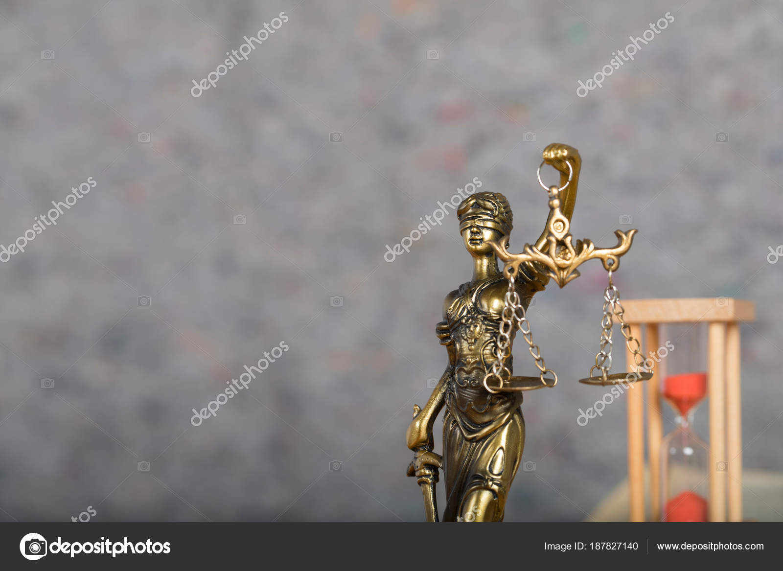 Statue of ancient Greek Titaness- Themis. Closeup Stock Photo by ...
