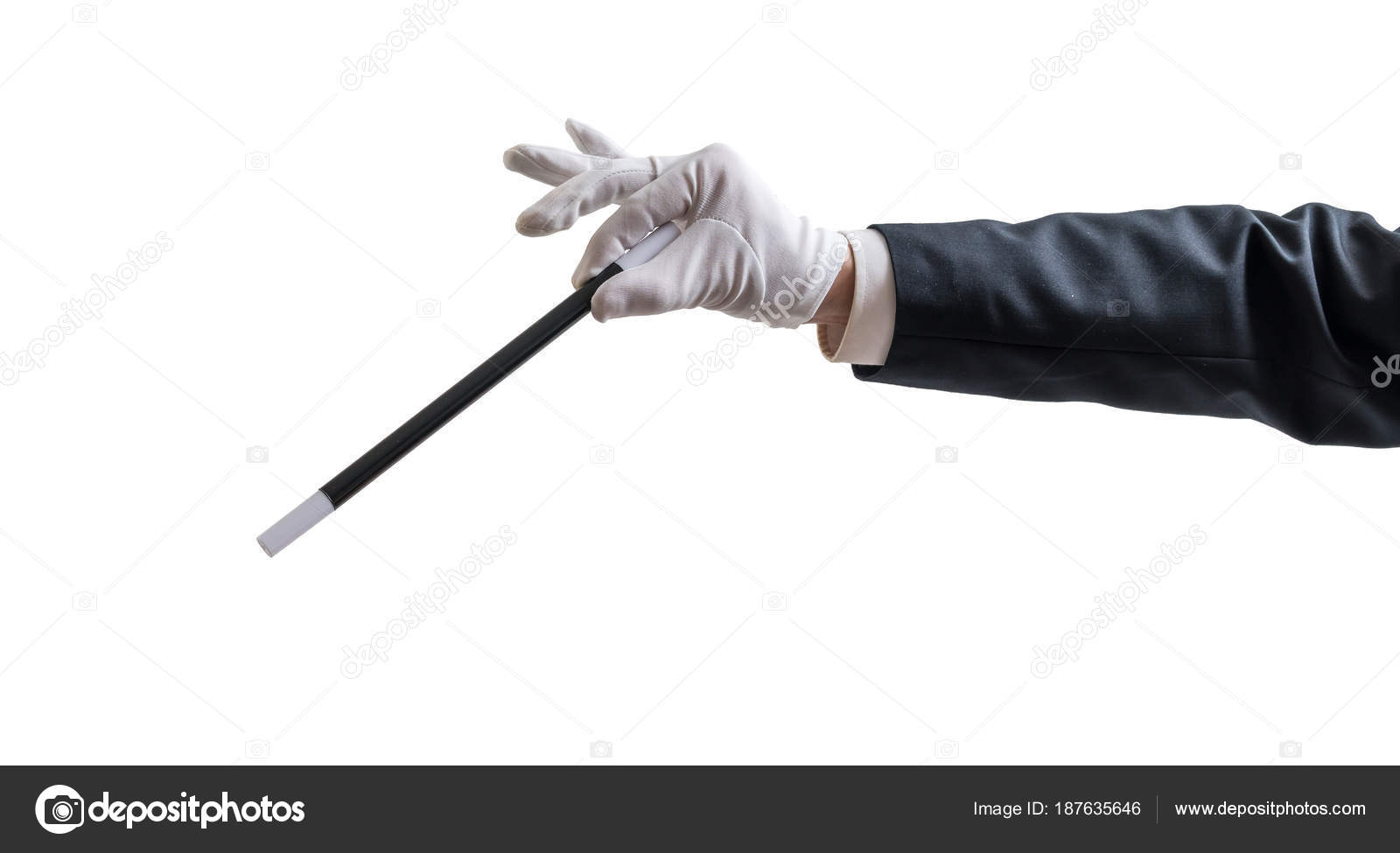 Magician Holding Wand
