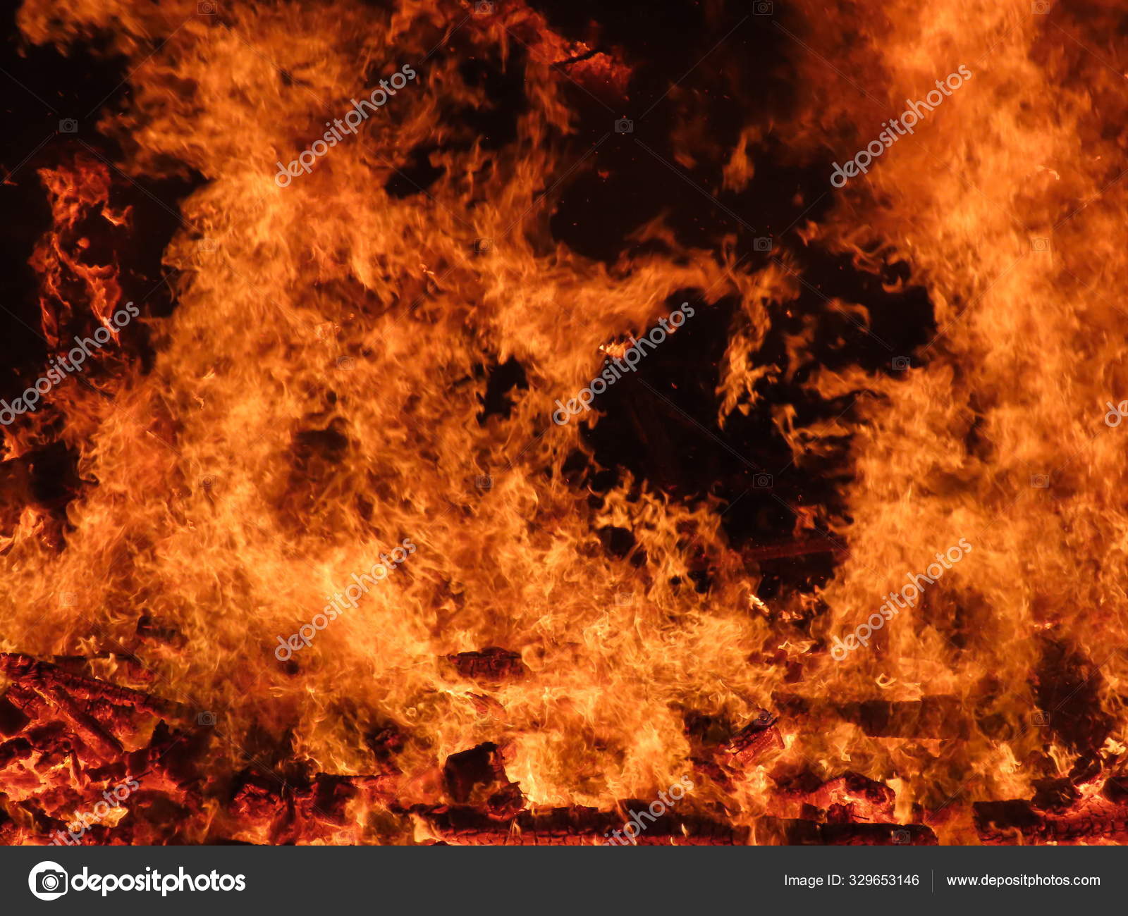 Burning Castle Wallpaper