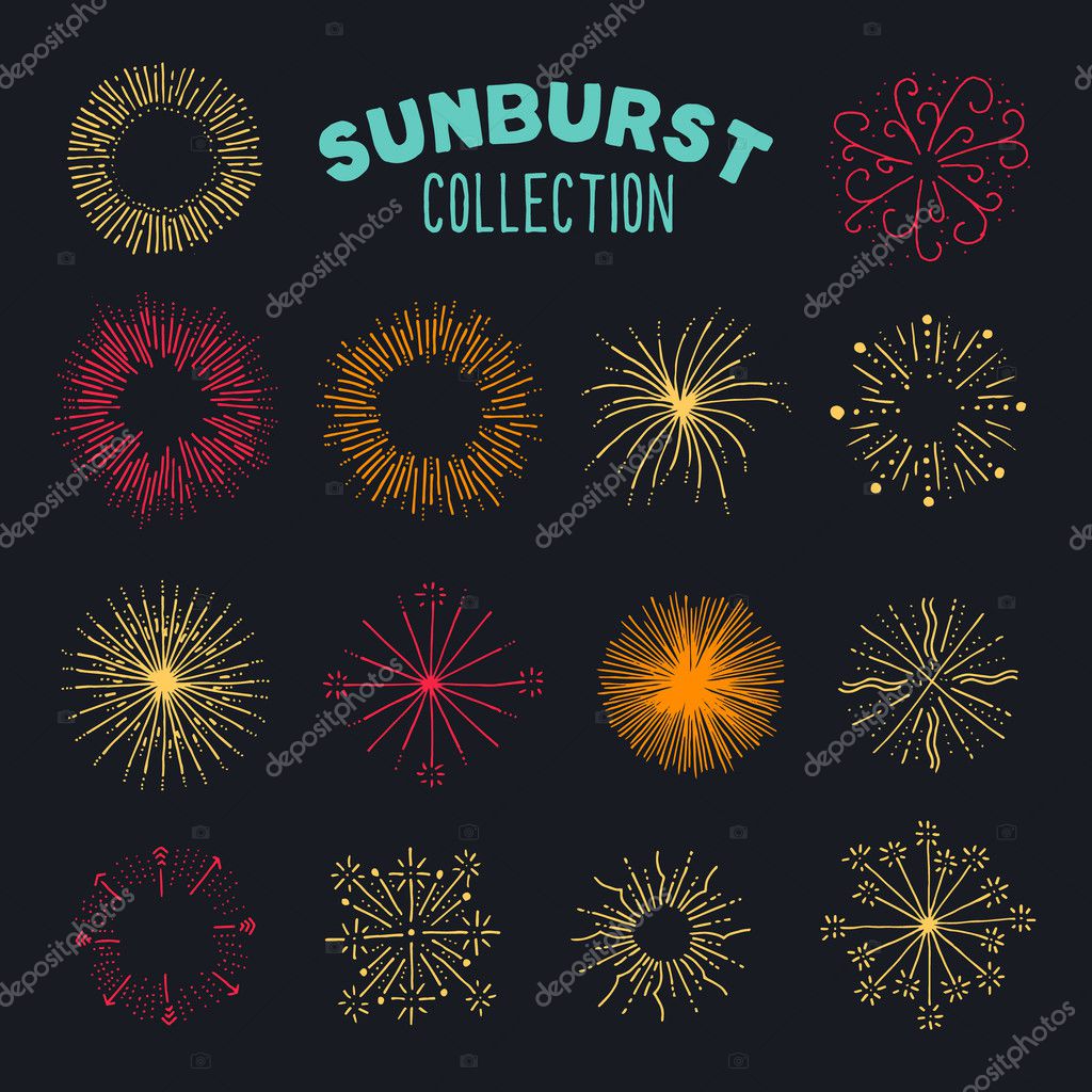 Collection of carefully designed rounded explosions Stock Vector Image ...