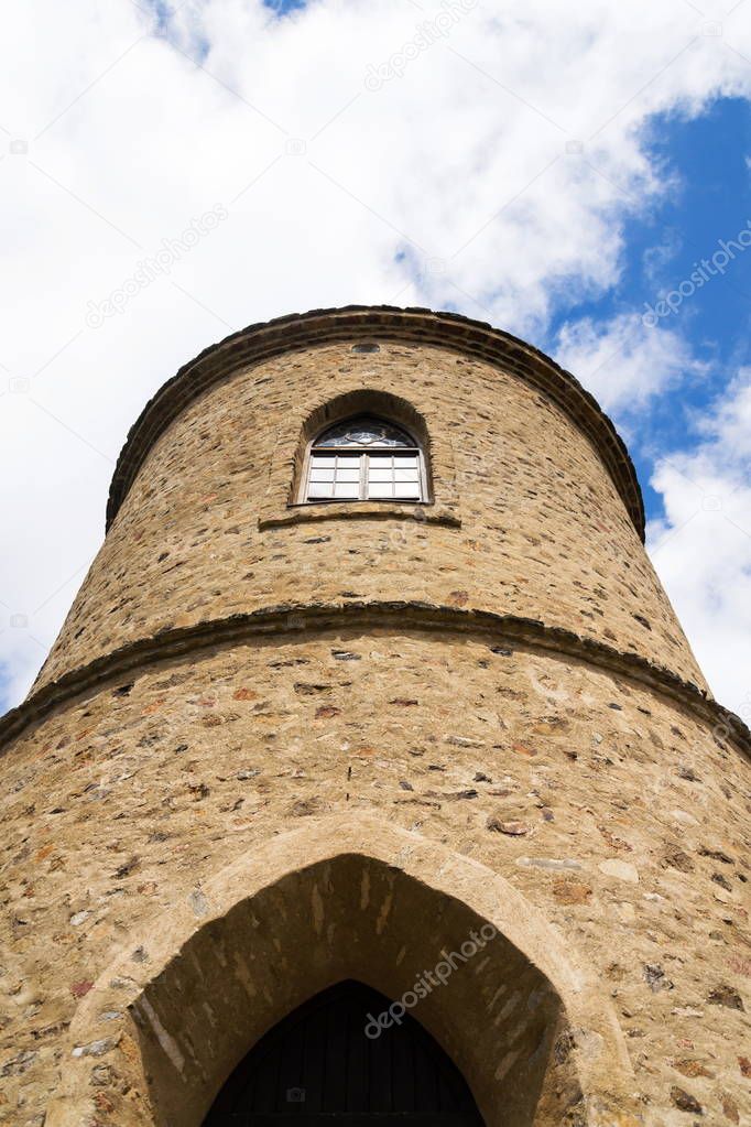 Torre de observación Josefs en la cima del monte Klet, la torre de ...