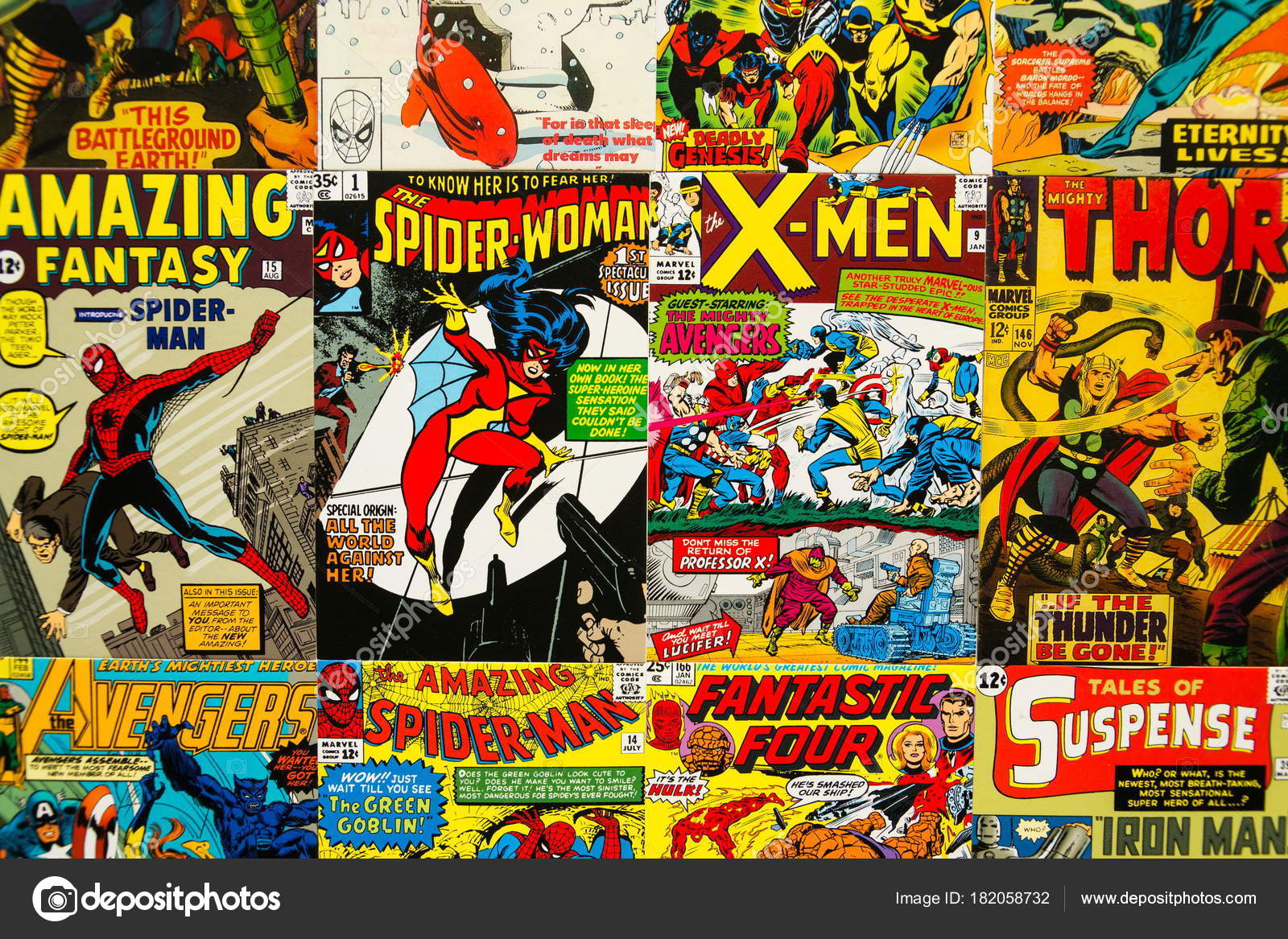 Marvel Comics Covers Behang