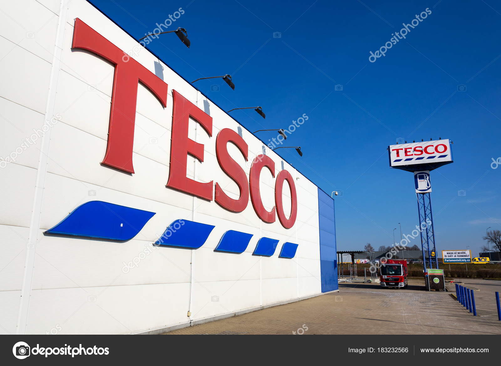 Tabor Czech Republic February 2018 Tesco Company Logo Supermarket ...