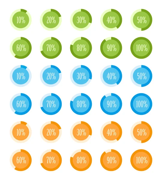 Set of progress indicator circles Stock Vector Image by ©in8finity ...