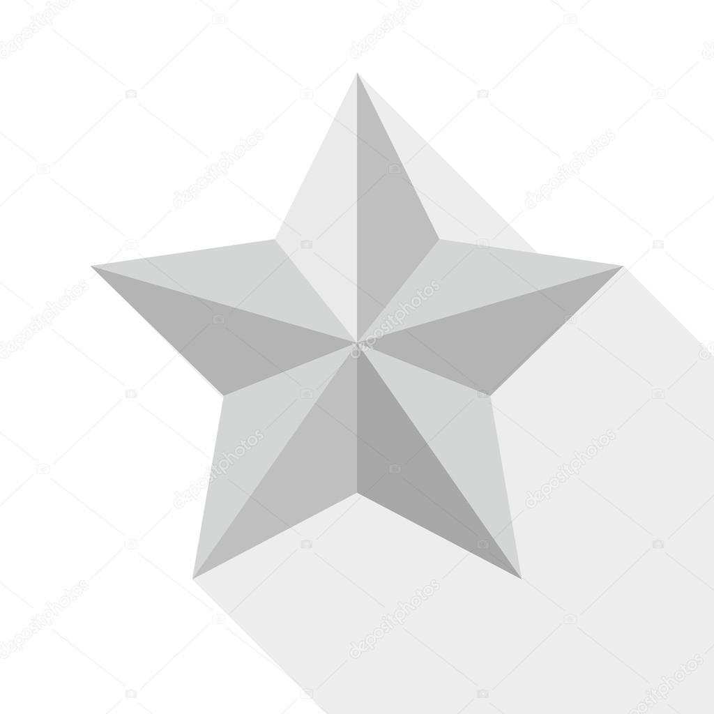 White star icon isolated. Vector illustration Stock Vector by ©chekman1 ...
