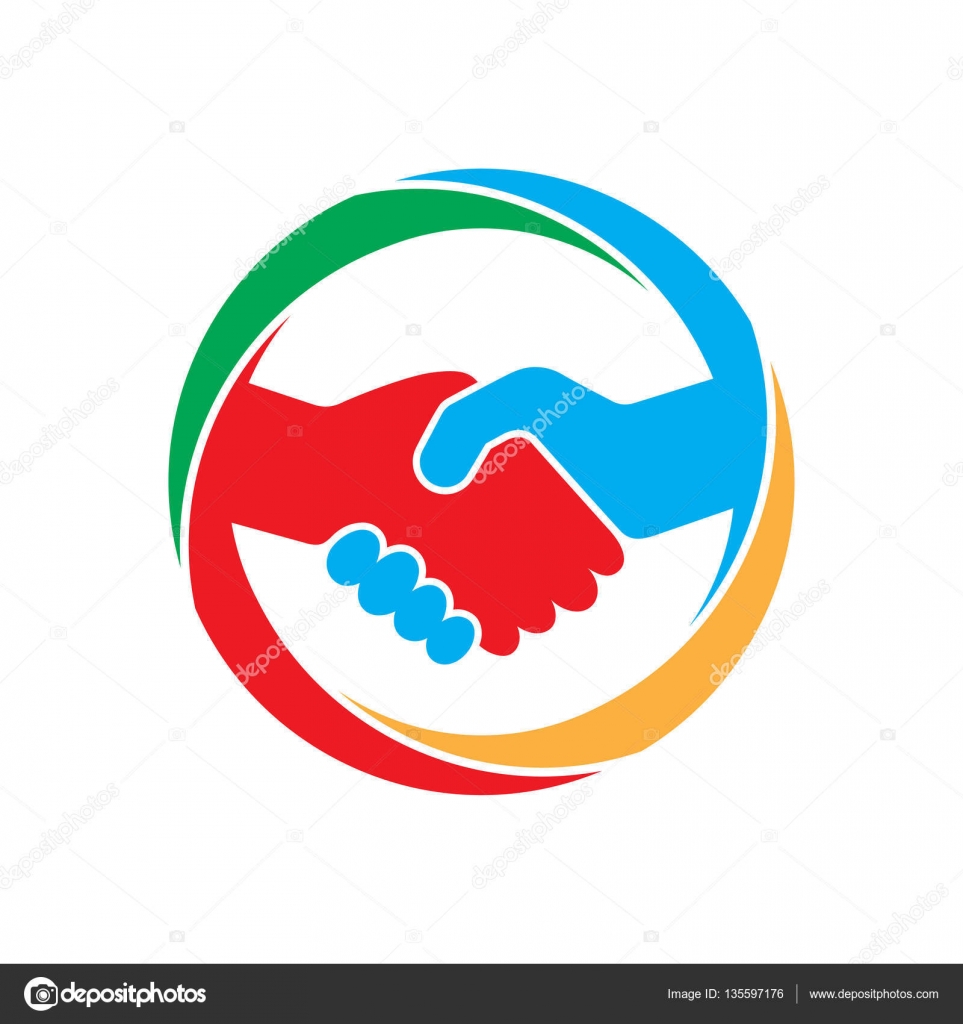 Abstract Handshake Logo