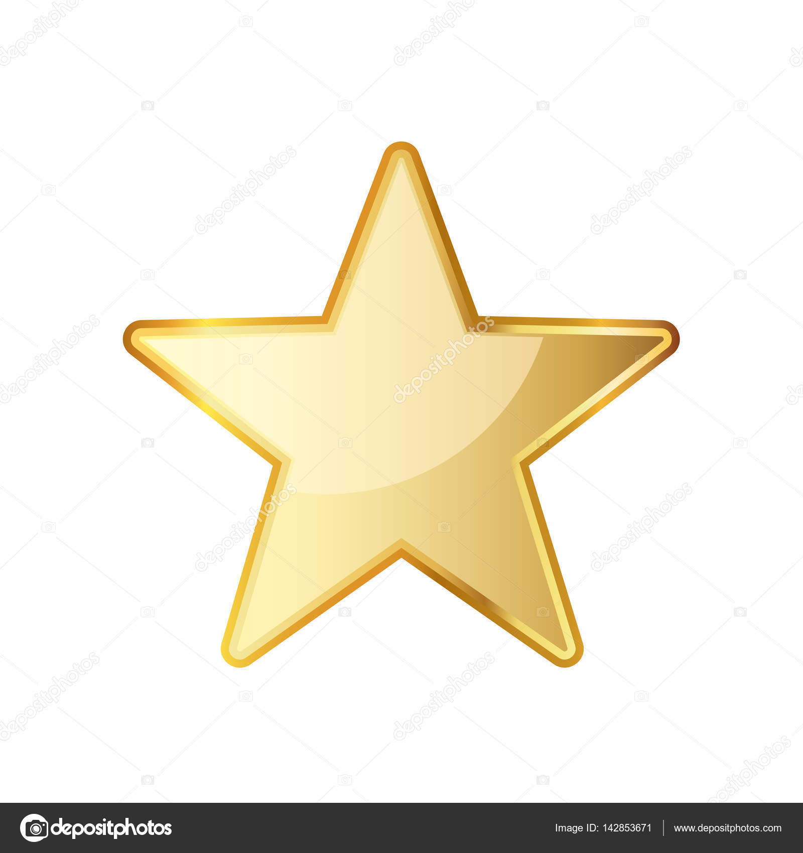Golden star icon. Vector illustration. Stock Vector Image by ©chekman1 ...