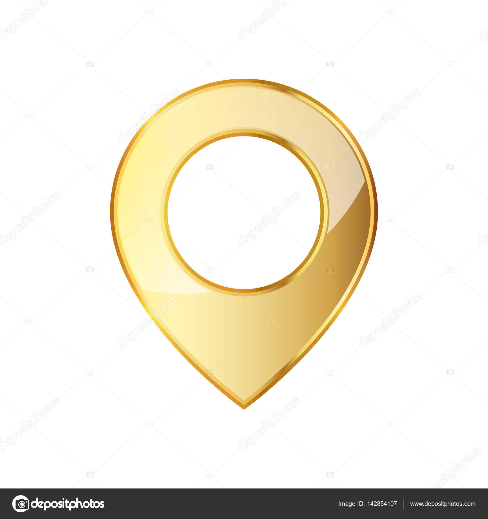 Golden map pointer icon. Vector illustration. — Stock Vector © chekman1 ... Golden map pointer icon. Vector illustration. — Stock Vector © chekman1 ...