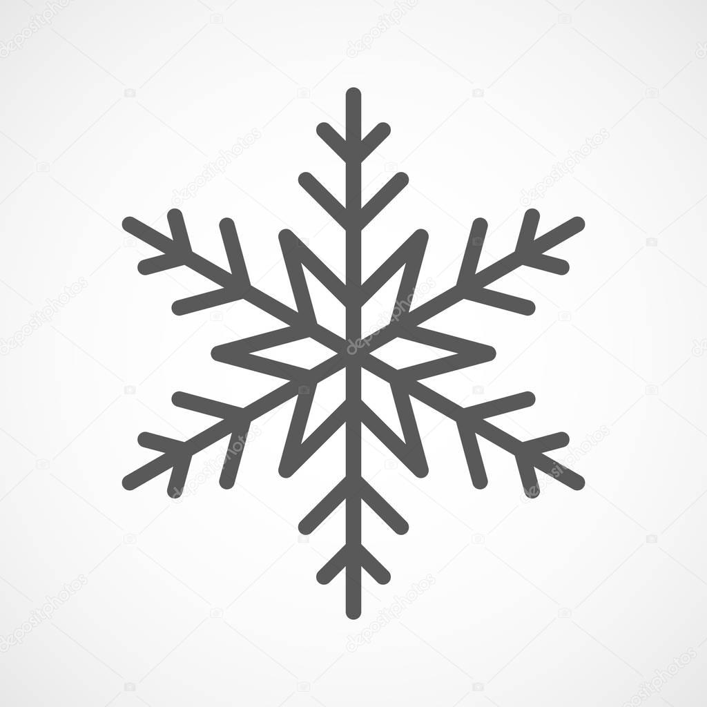 Schneeflocke-Symbol. Vektor-illustration — Stockvektor © chekman1 ...