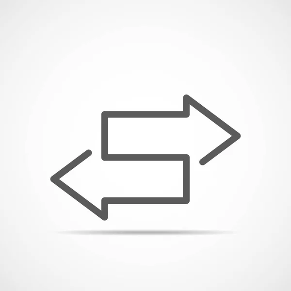 Flecha lineal. Ilustración vectorial . Vector de Stock de ©chekman1 ...