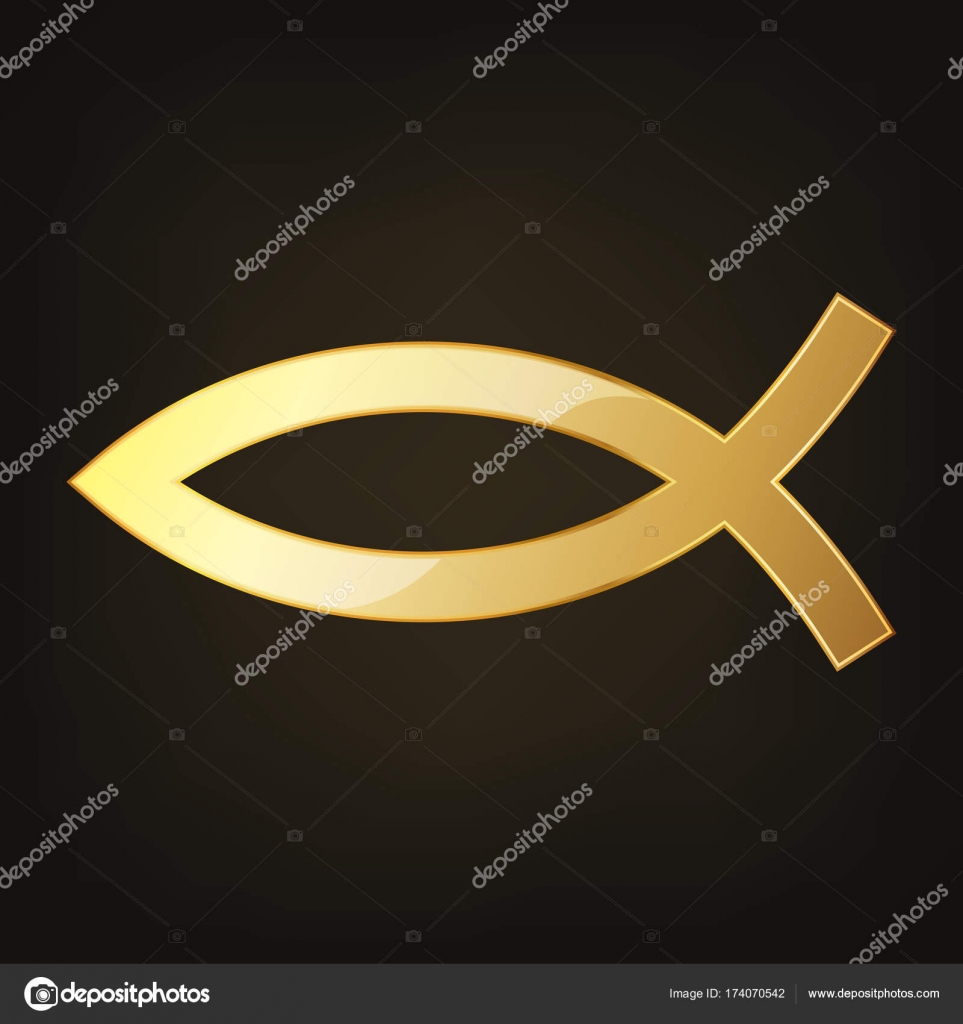 Christian fish icon. Vector illustration Stock Vector by ©chekman1 ...