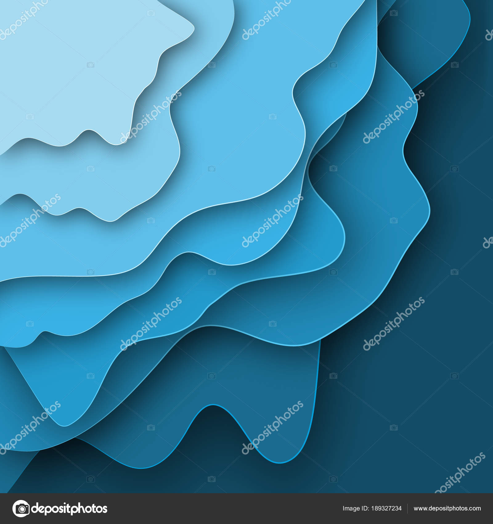 Background from cut 3D paper layers. Vector illustration — Free Stock ...