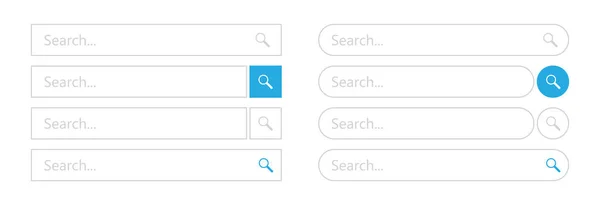 Search Bar Vector Element Design Set Search Boxes Template Isolated ...