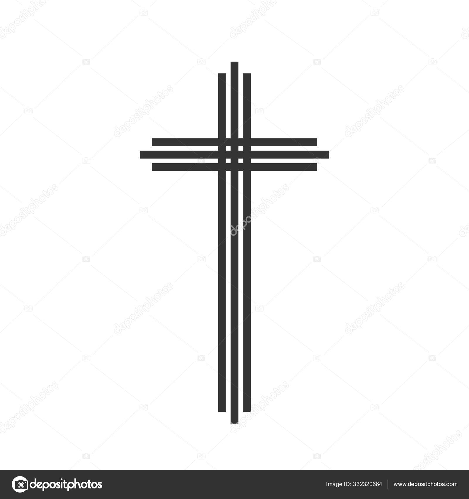 Christian Cross icon - vector. Stock Vector by ©chekman1 332320664