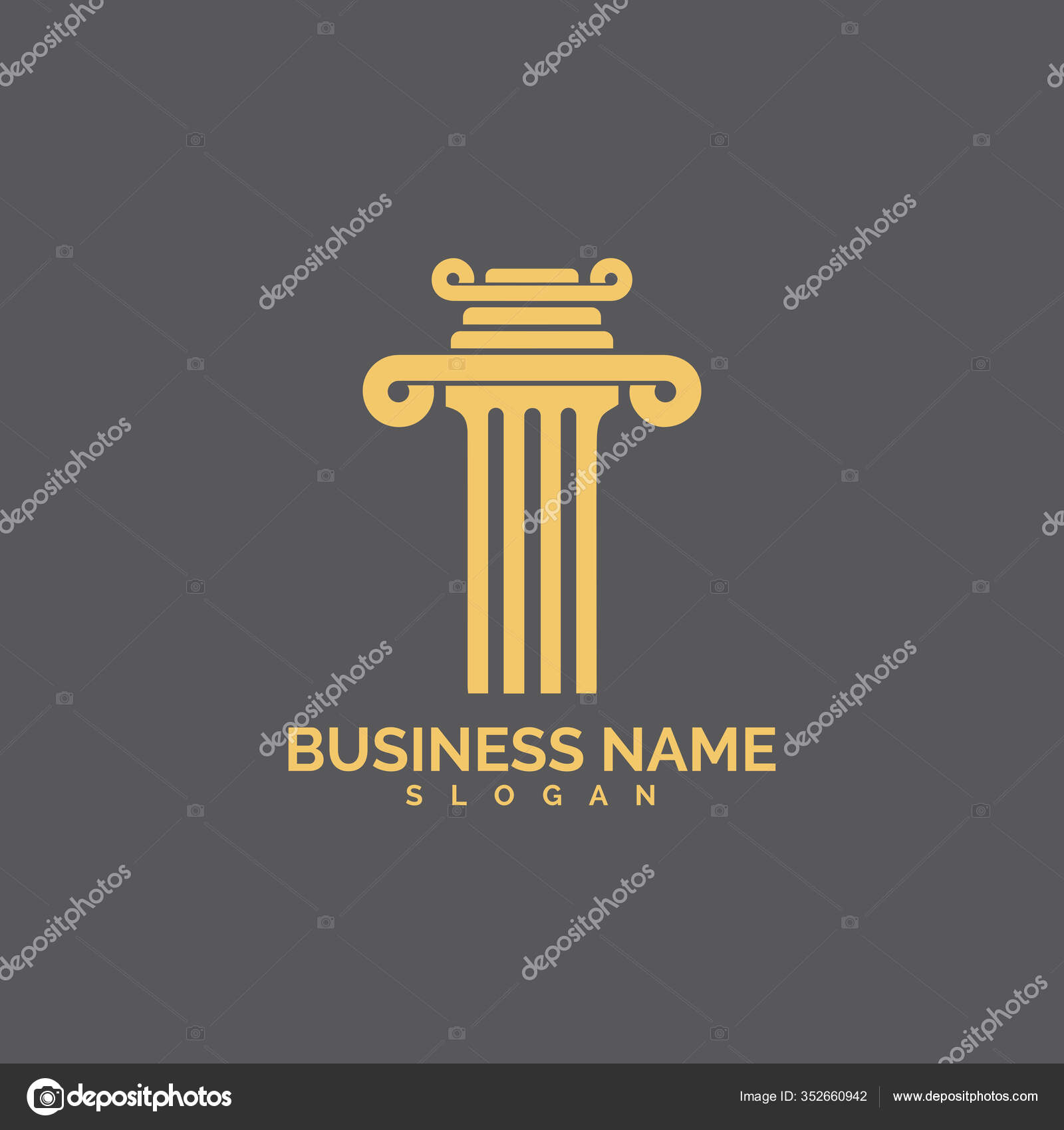 Pilar Logo Vetor Modelo Ilustração Design imagem vetorial de Miswanto ...