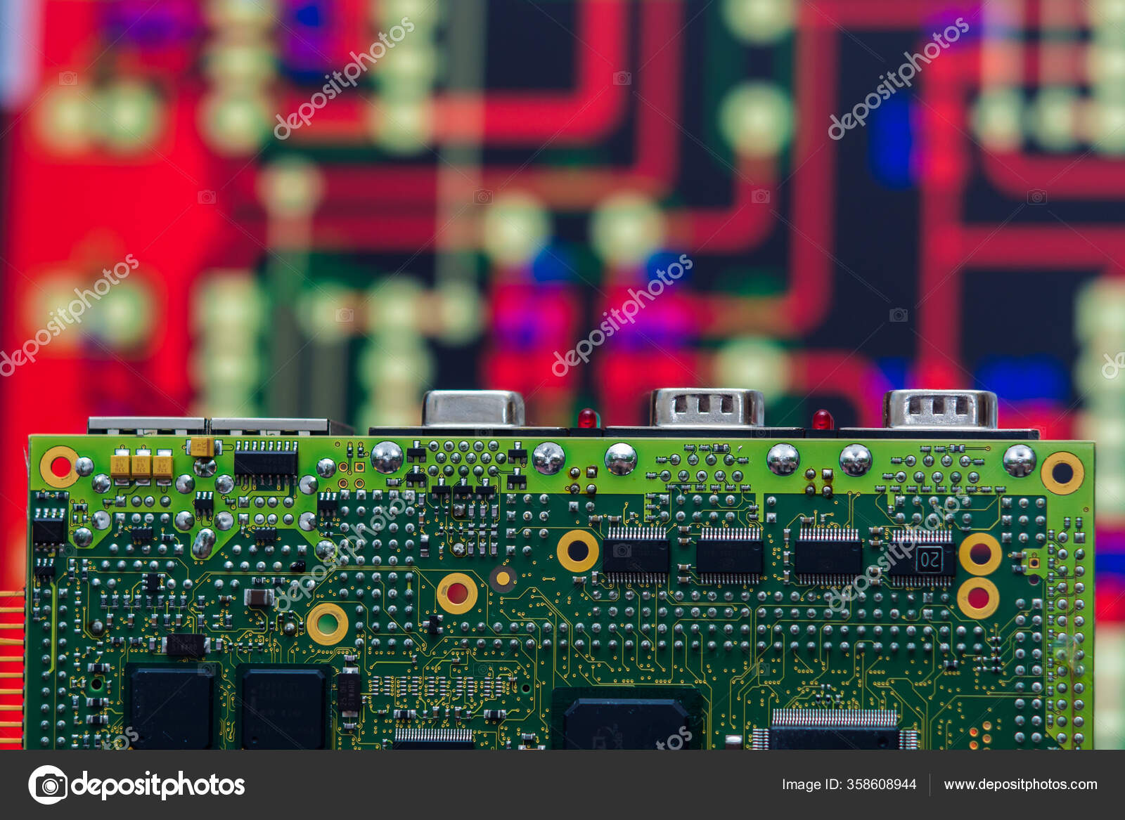 Modern Electronic Board Computer Aided Design Tools Cad Cae — Stock ...