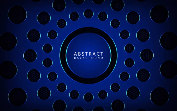 Modern Background Vector Dark Space Abstract Metallic Dark Blue Frame ...