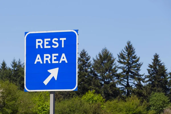 línea hazlo plano salado señal de area de descanso marca en lugar Oficial