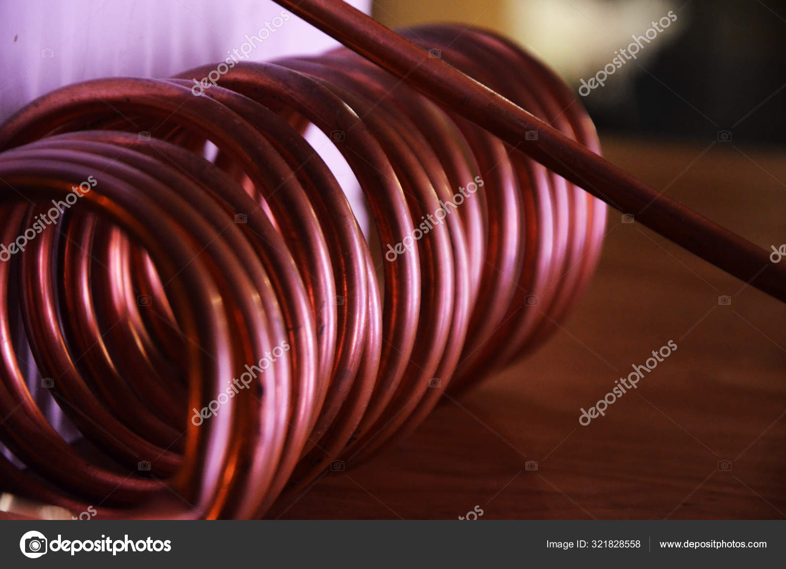 Copper Spiral Close View Stock Photo by ©Anaisia29 321828558