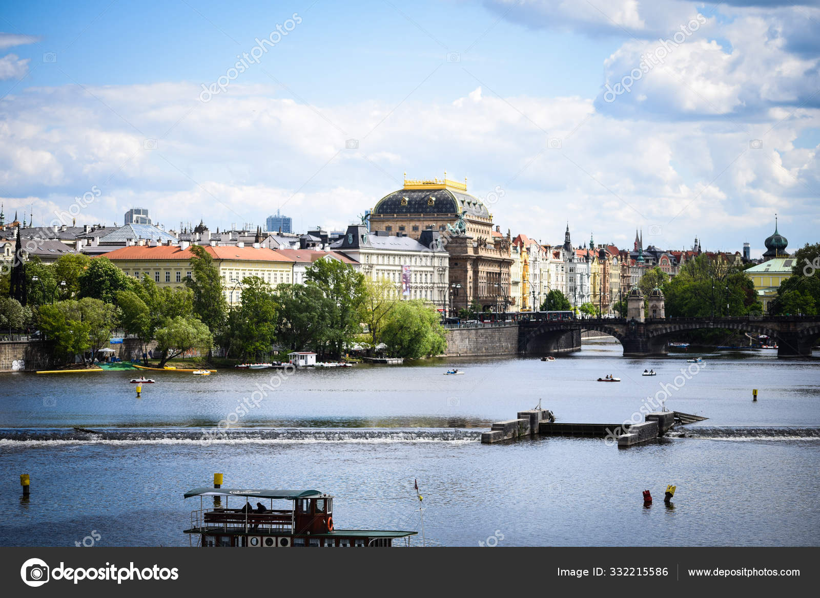 Close View Vltava River — Stock Photo © Anaisia29 #332215586