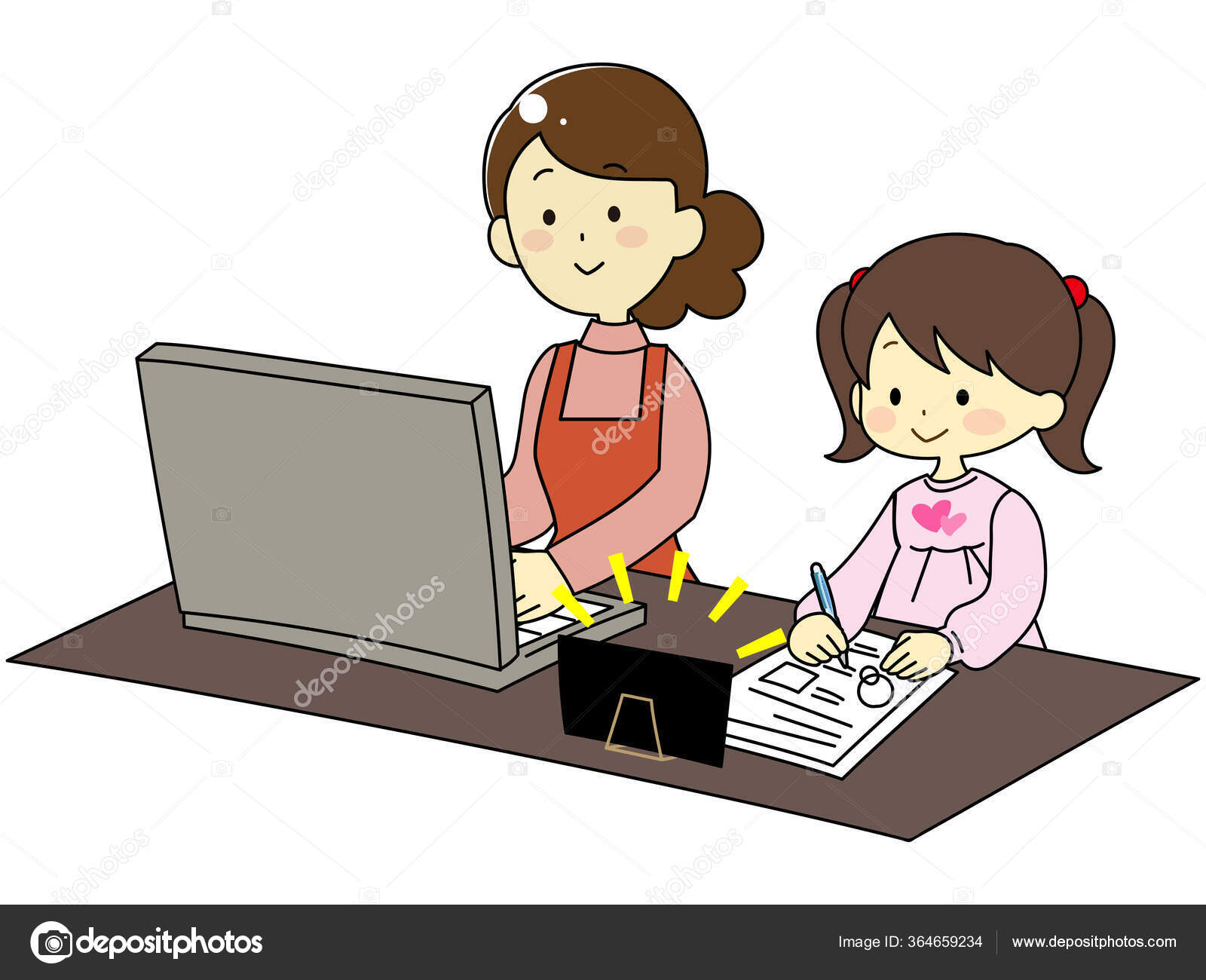 Parent Lecturing Child Clipart
