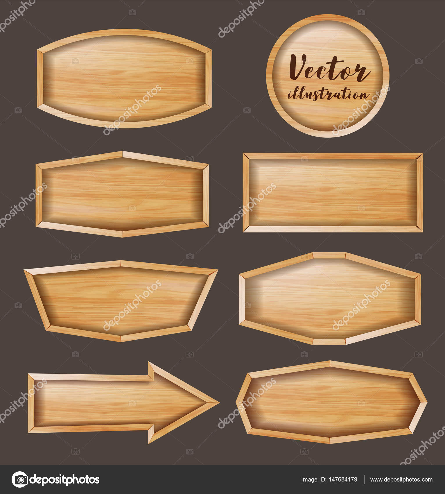 Vector wood sign background Stock Vector Image by ©koydesign #147684179