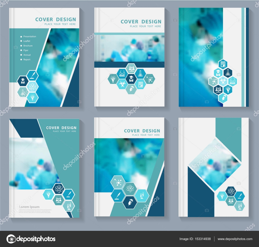 Business magazine cover layout design with blurred background Stock ...