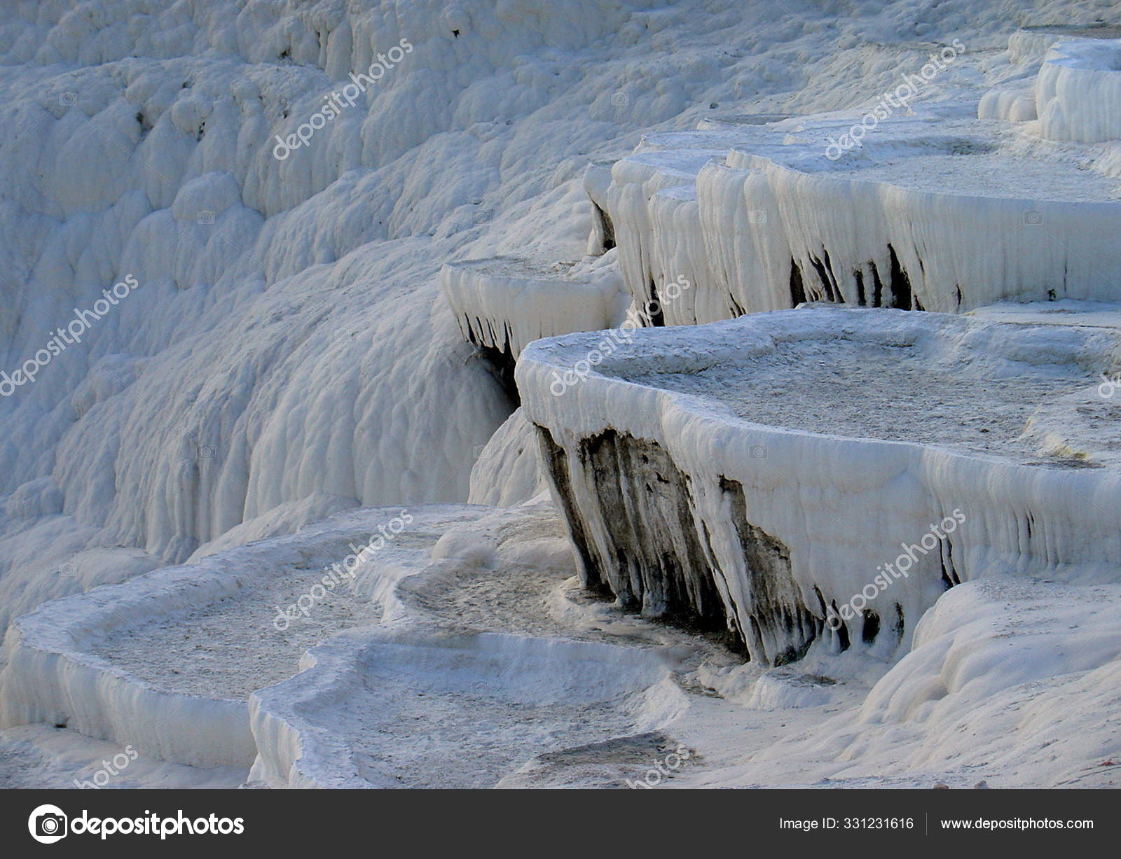 Famous Limestone Terraces Pamukkale Antalya Two Weeks Ago Vacation ...